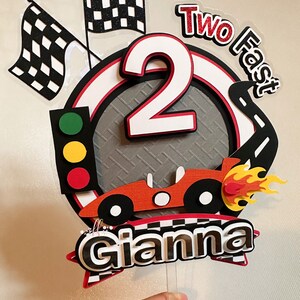 Two Fast Cake Topper/ Two Fast 3D Letters/ Two Fast Birthday/ Two Fast ...