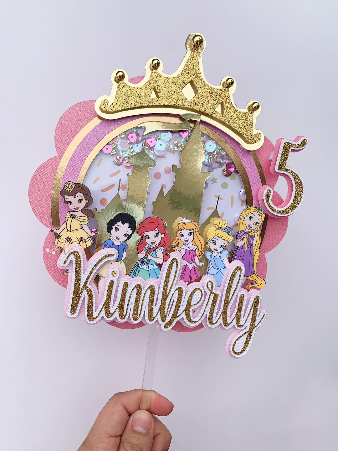 Princesses Theme Cake Topper/ Cake Topper - Etsy