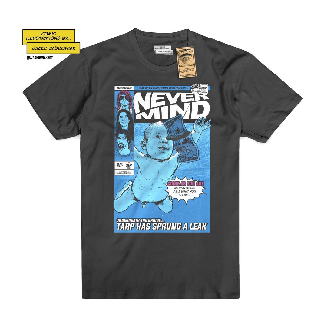 Nevermind '91 Comic Book Tshirt - Etsy