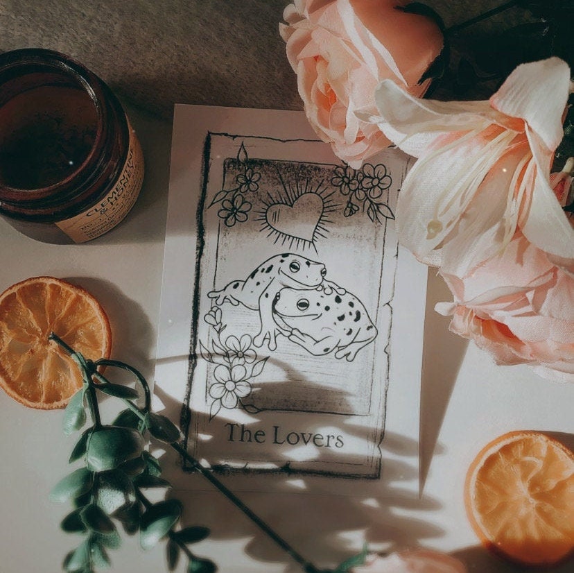 Frog Tarot card prints | Etsy