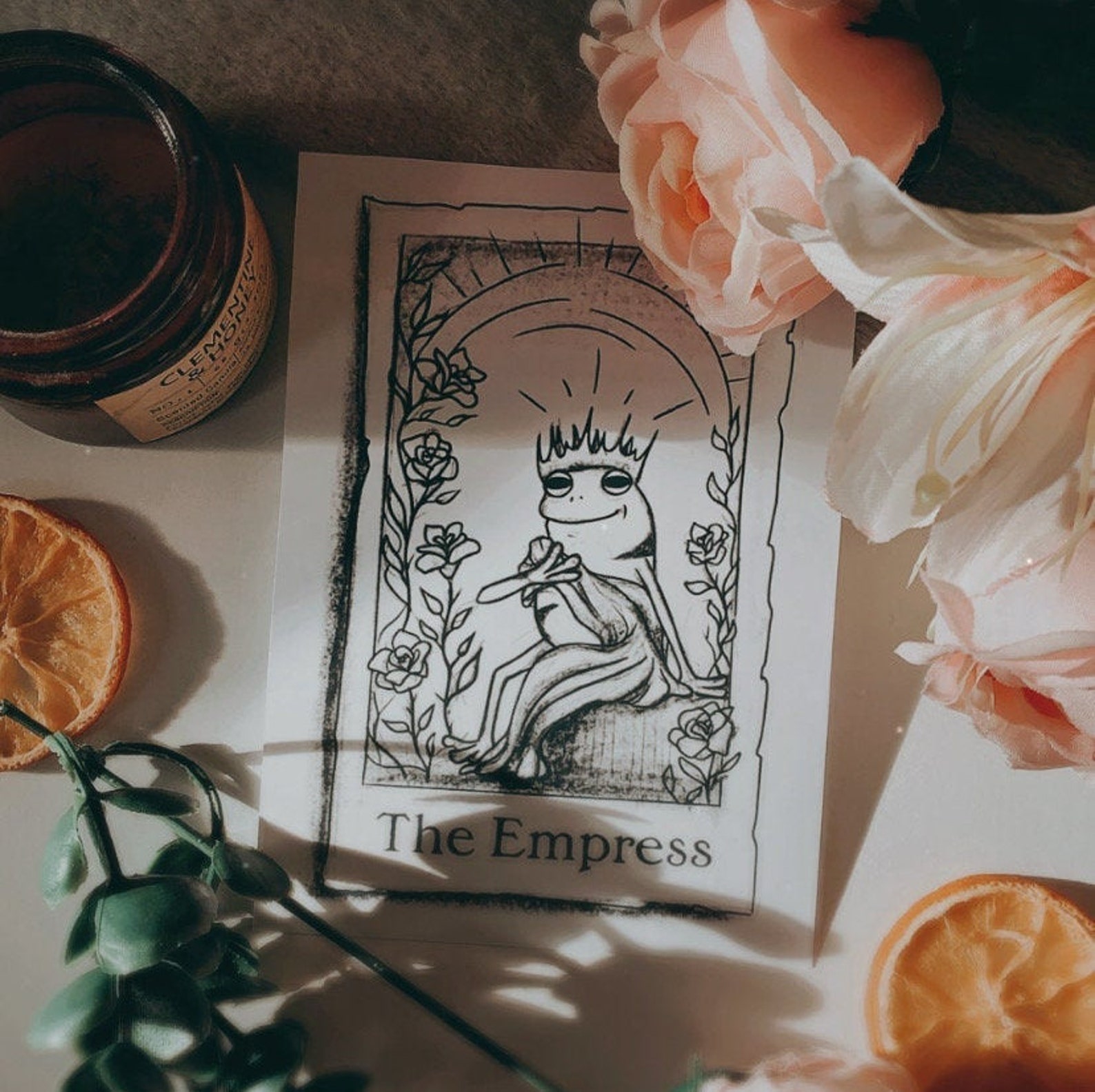 Frog Tarot card prints | Etsy