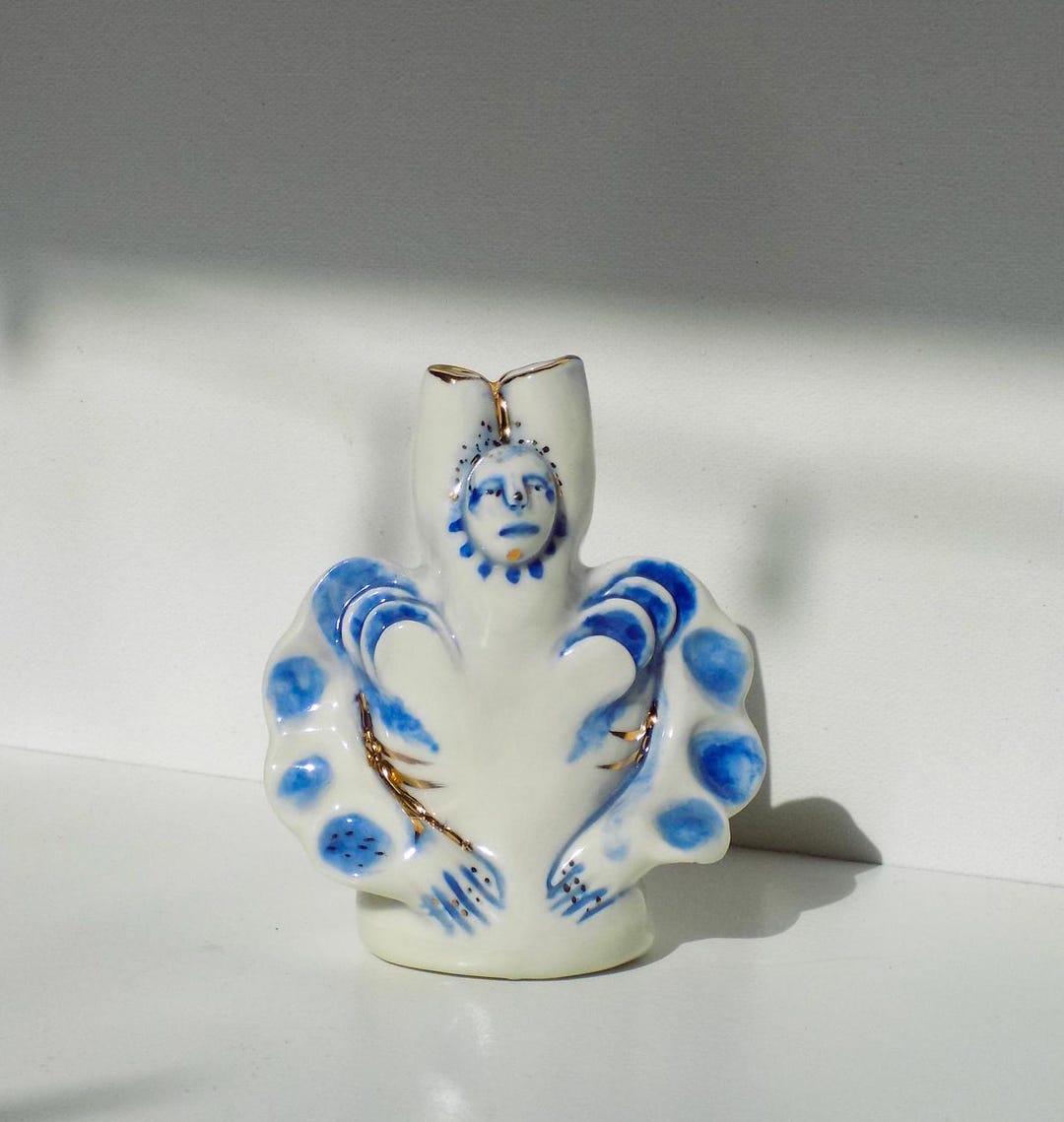 Contemporary Ceramic Figure Vase, Handsculpted Porcelain - Etsy