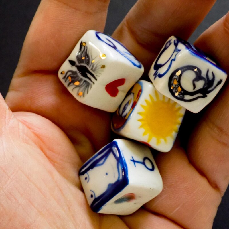 Porcelain Dice - Etsy