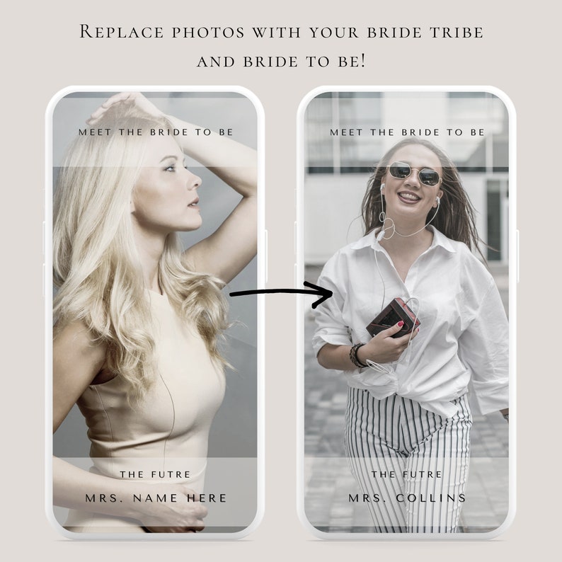 Chic Bachelorette Itinerary Template for Mobile, Weekend Itinerary, Digital Invitation ...