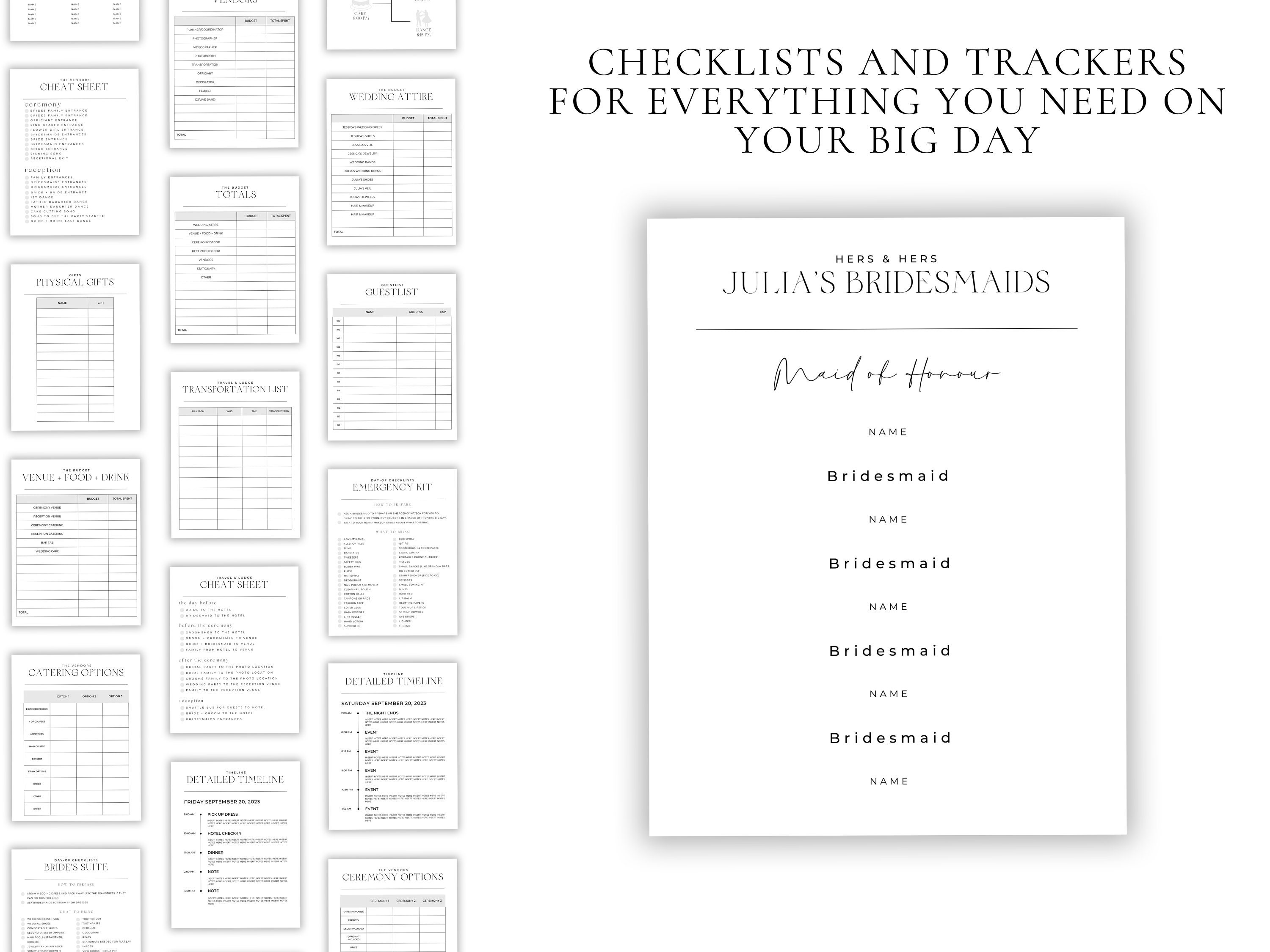 200+ Pages LGBTQ Wedding Planner Digital Template, Canva, Ultimate ...