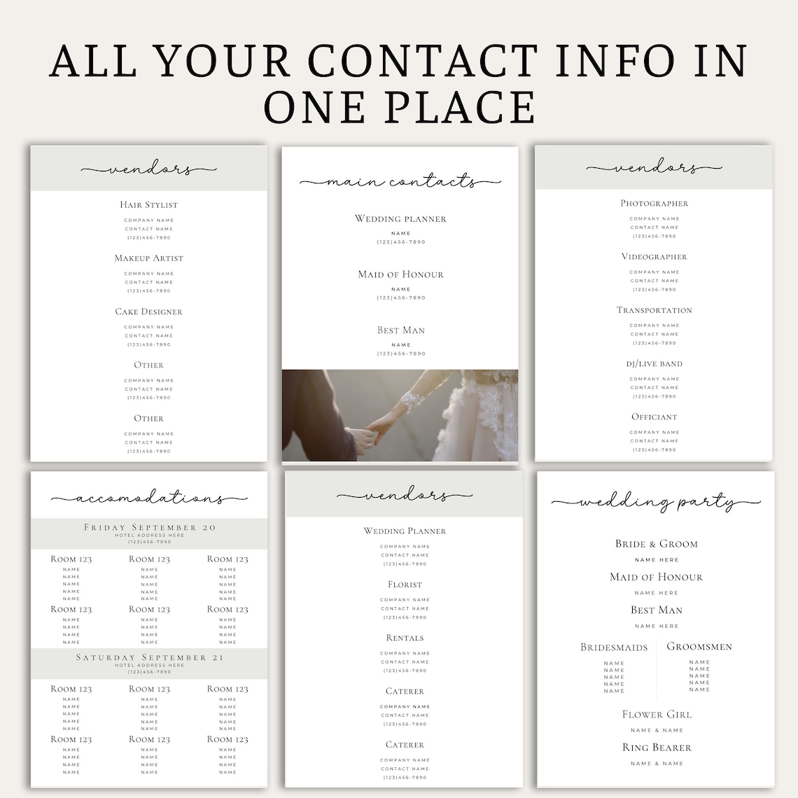 The Ultimate Wedding Day Binder Template Edit in Canva - Etsy Australia