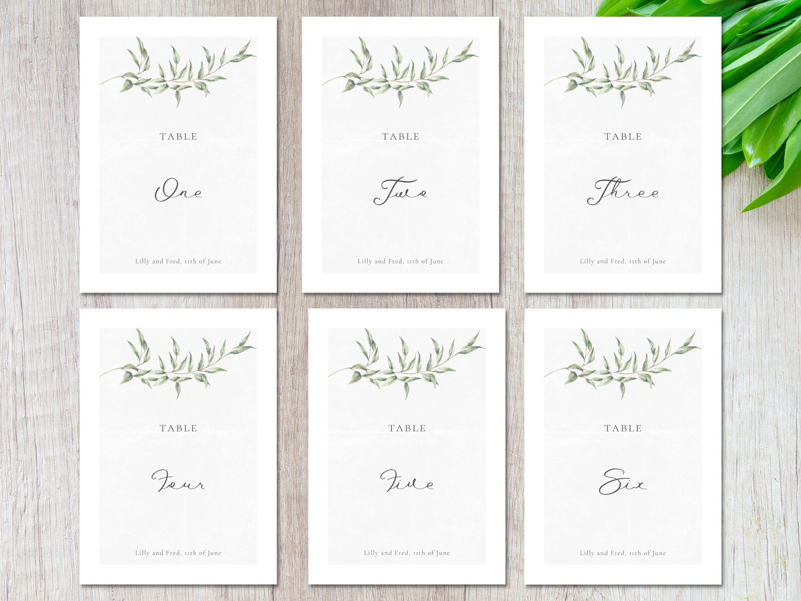 Table Numbers Template for Rustic/barnhouse Weddings/events With ...