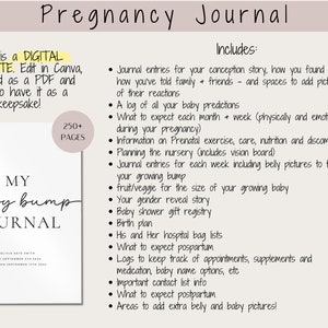 Pregnancy Journal, Expectant Mother Gift Pregnancy Planner Pregnancy ...
