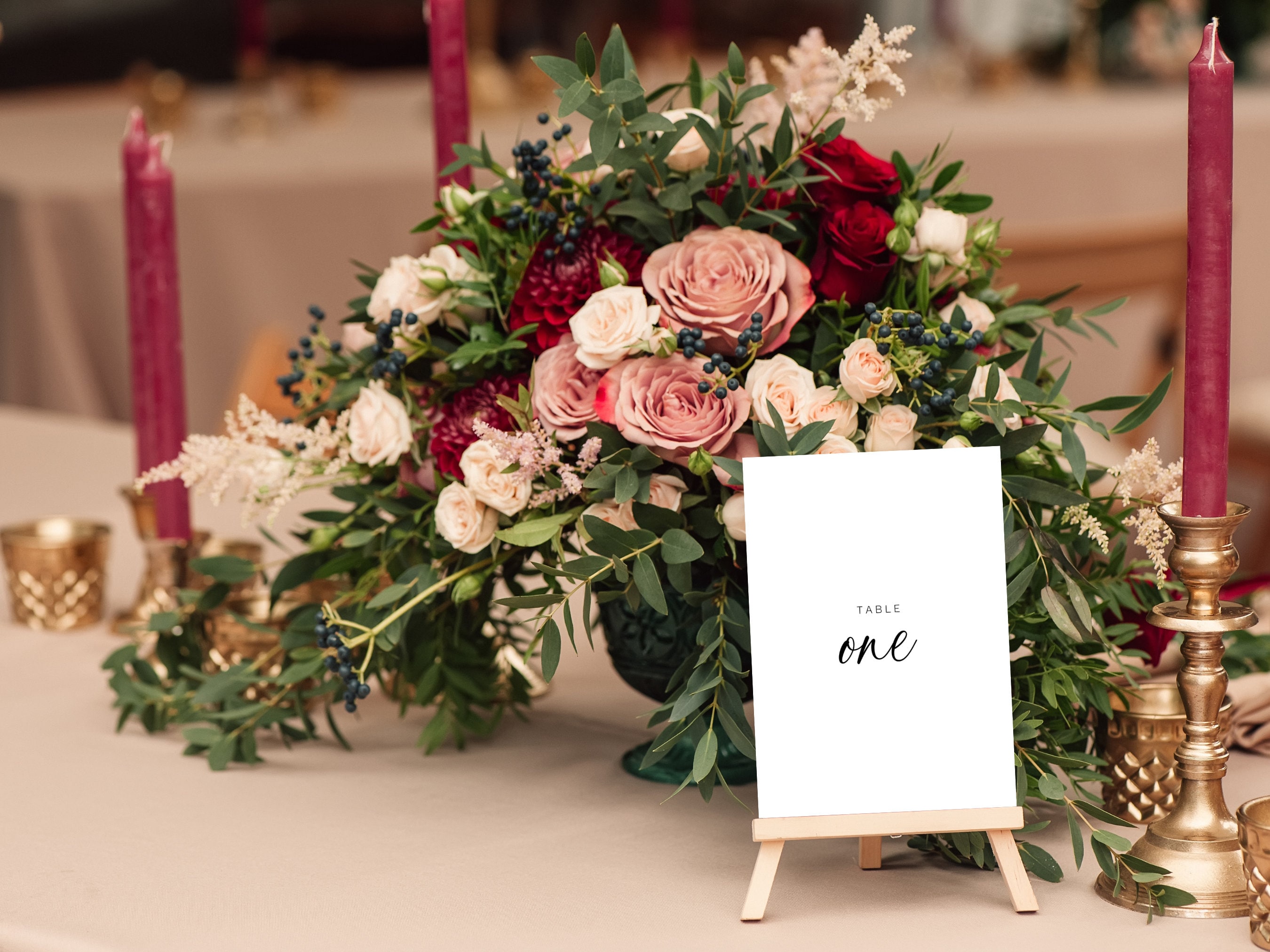 5x7 Table Numbers 1-20 Instant Download Digital Printable - Etsy