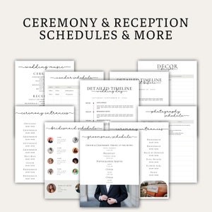 The Ultimate Wedding Day Binder Template, Edit in Canva, Wedding ...