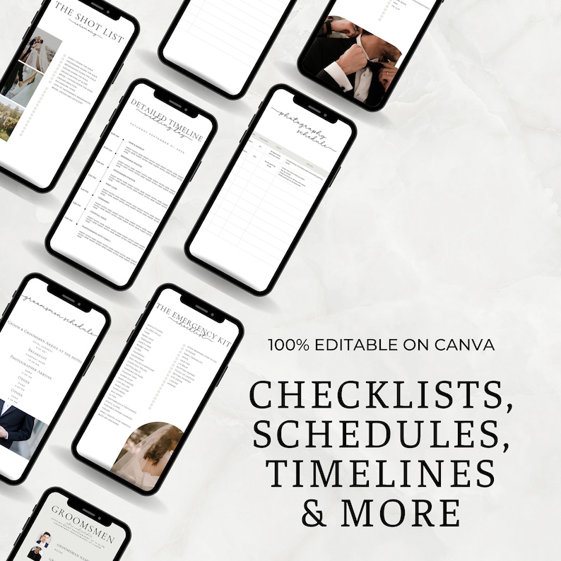 The Ultimate Wedding Day Binder Template Edit in Canva - Etsy
