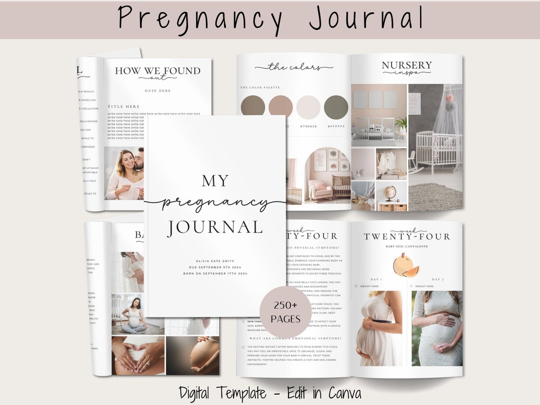 Pregnancy Journal, Expectant Mother Gift Pregnancy Planner Pregnancy ...