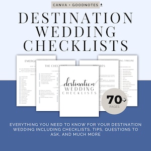 Destination Wedding Checklist Wedding Planning Checklist Wedding ...