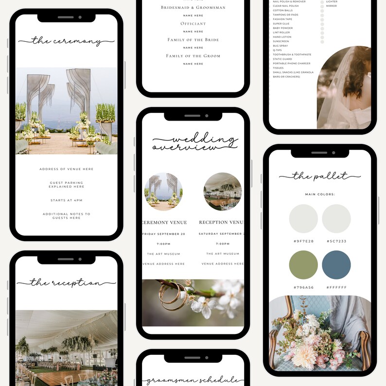 The Ultimate Wedding Day Binder Template Edit in Canva - Etsy