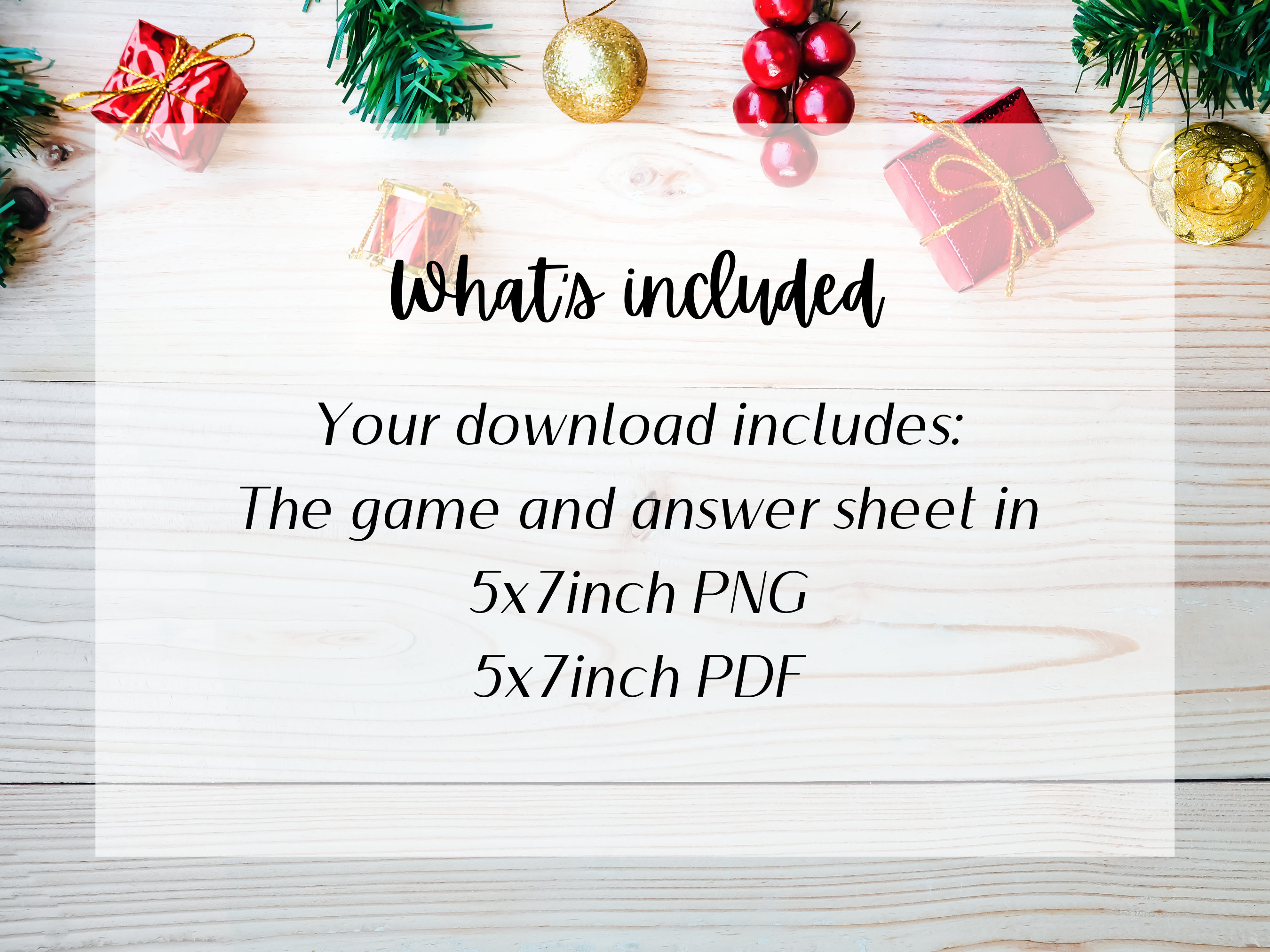 Who Am I? Christmas DIGITAL Download Game - Holiday Family Fun Gift - Etsy