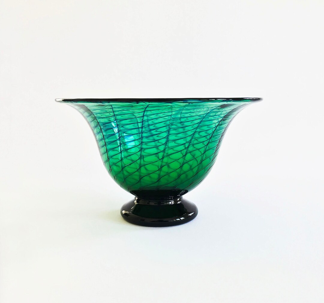 Studio Glass Bowl, Made by Wilke Adolfsson, Signed at Bottom, Sweden ...