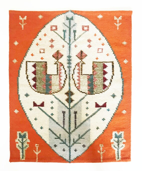 Éva Németh Handwoven Wall Tapestry/floor Rug Crafted in Wool - Etsy