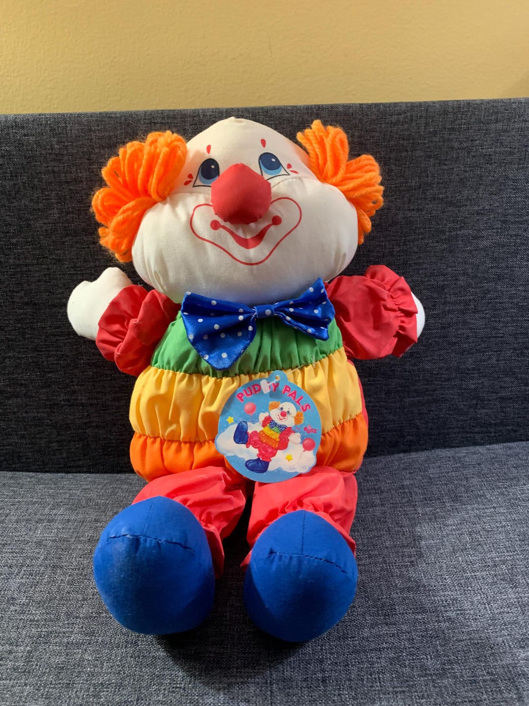 Vintage Soft Stuffed Clown; Russ Pudgy Pals Style #3280; From 1980s - Etsy
