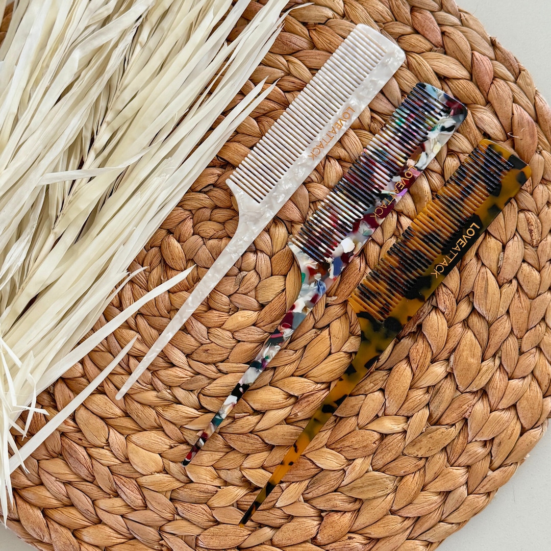 Tortoiseshell Cellulose Acetate Tail Comb | Braiding, Sectioning ...