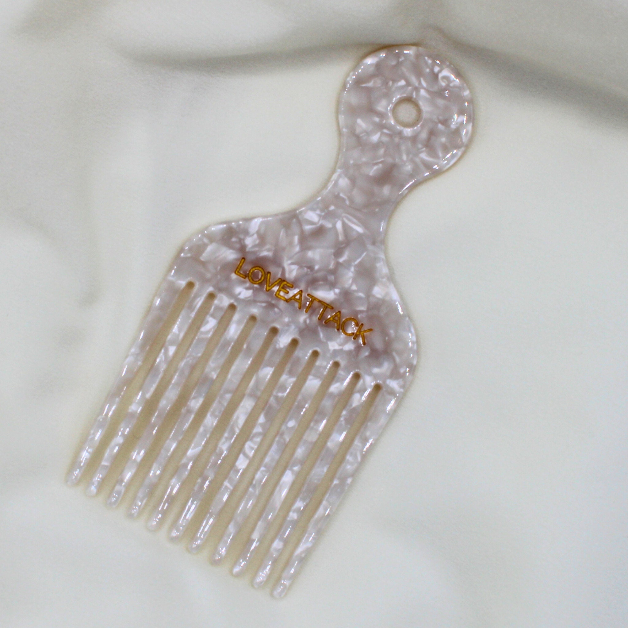 Cellulose Acetate Hair Pick Style Comb Curly, Afro, Detangling Hair ...