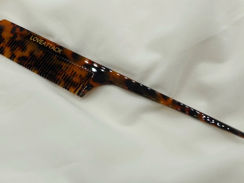Tortoiseshell Cellulose Acetate Tail Comb Braiding - Etsy