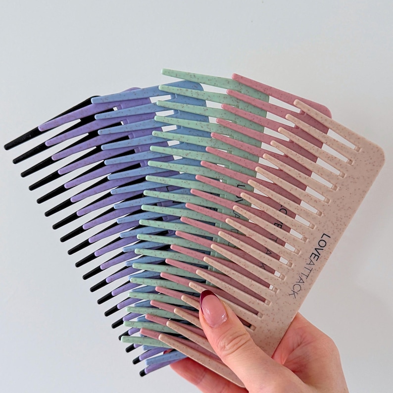 Wheat Straw Waterproof Detangling Shower Combs for Wet or Dry Hair ...