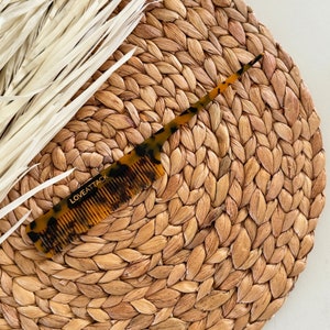 Tortoiseshell Cellulose Acetate Tail Comb | Braiding, Sectioning ...