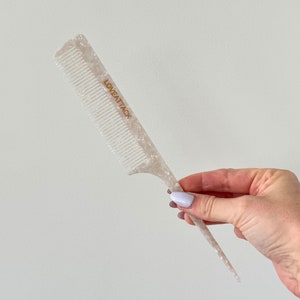 Tortoiseshell Cellulose Acetate Tail Comb | Braiding, Sectioning ...