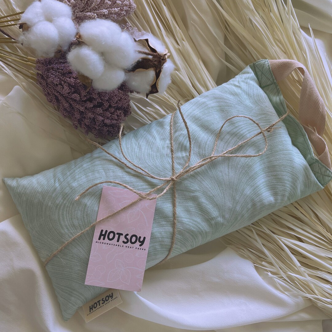 Hotsoy Soybean Microwaveable Heat Packs - Green Swirl Heat Pack ...