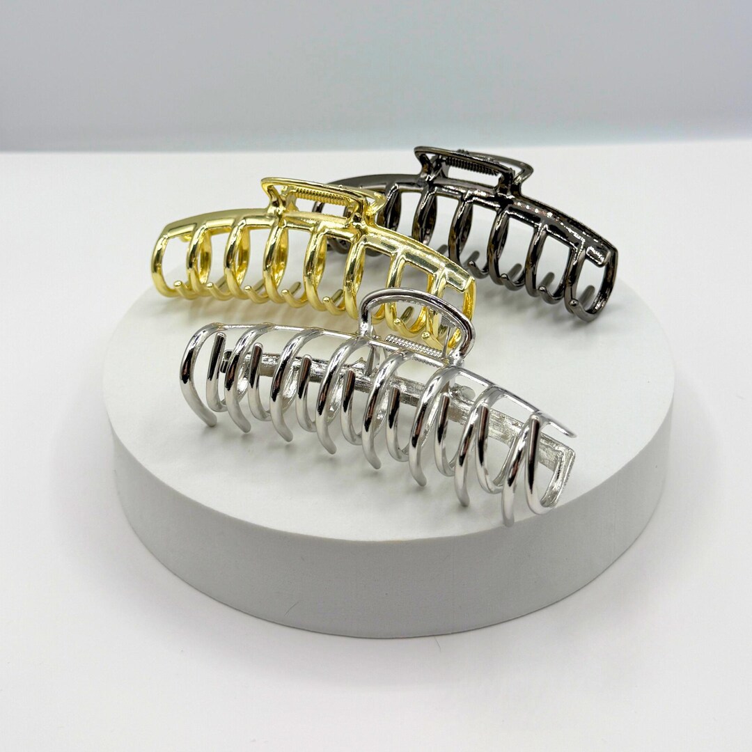 Matte Metal Claw Clip: Strong Hold for Thick Hair - Etsy