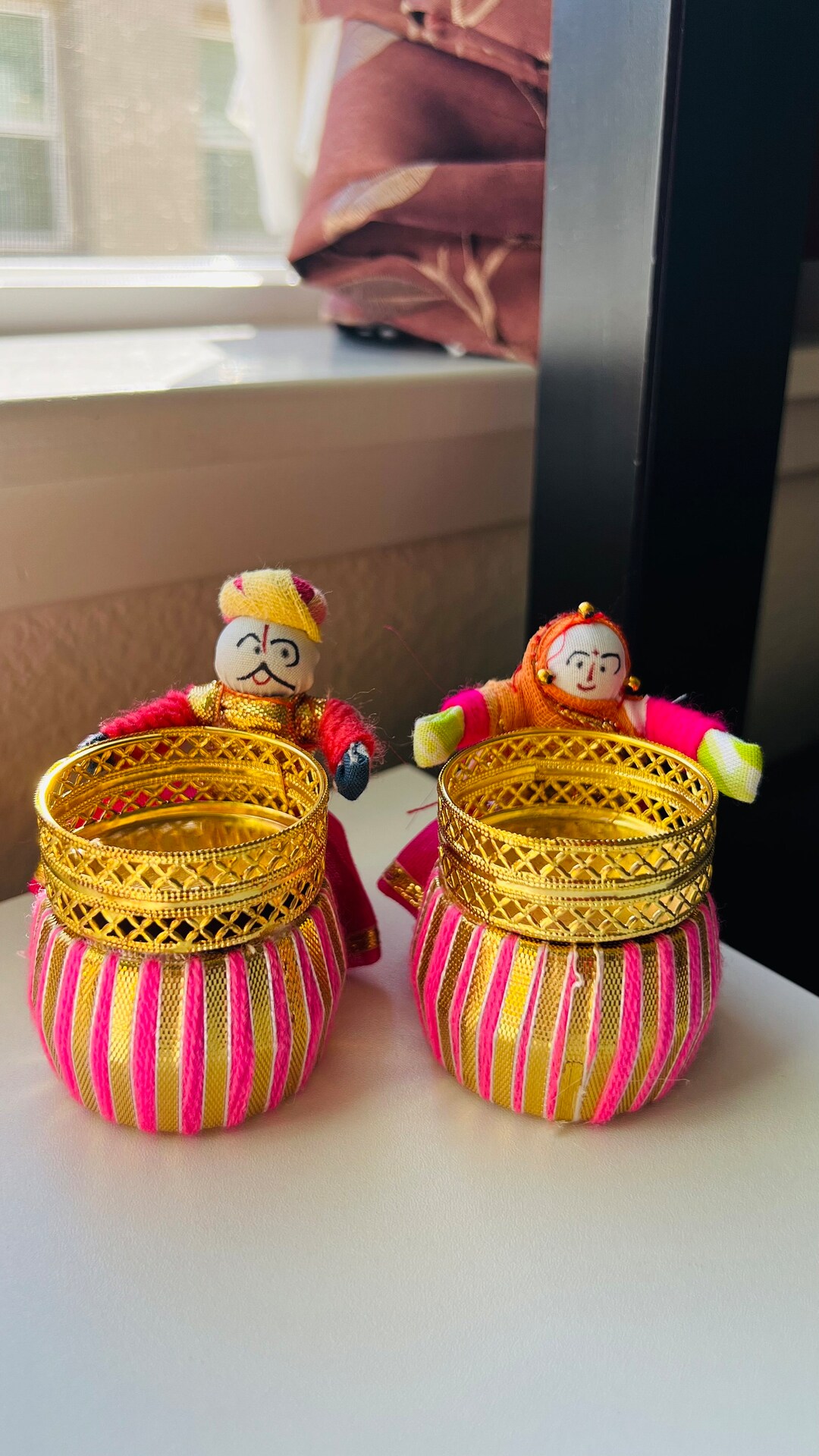 Pair of Golu Doll Diyas Rajasthani Diyas - Etsy