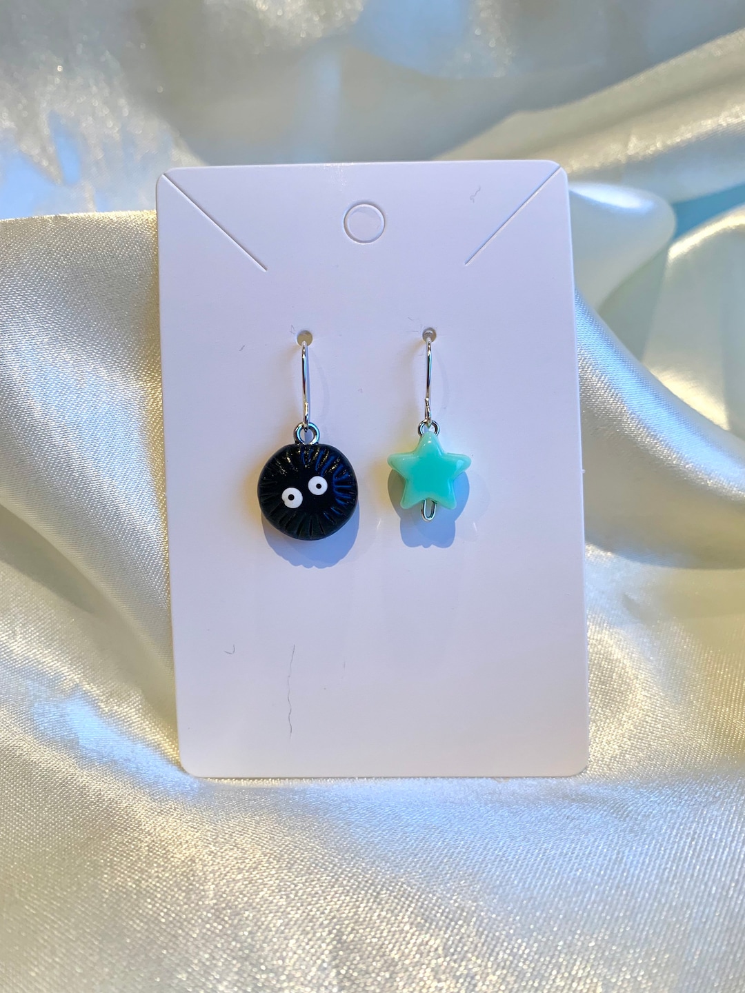 Soot Sprite Earrings, Anime Jewelry, Handmade Anime Jewellery, Subtle ...