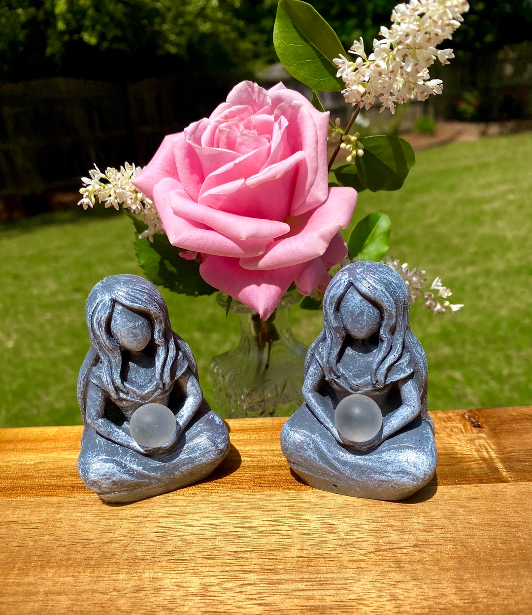 Goddess Statue Moon Goddess Luna Selene Goddess Figurine Luna Figure ...