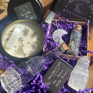 Moon Goddess Gift Box Selene Moon Candle Perfume Oil Ritual Moon Lover ...