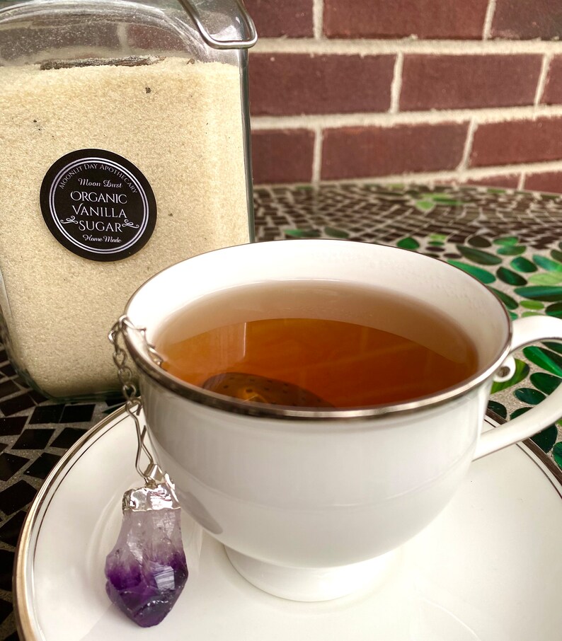 Crystal Tea Infuser Loose Leaf Tea Steeper Natural Raw Crystal - Etsy
