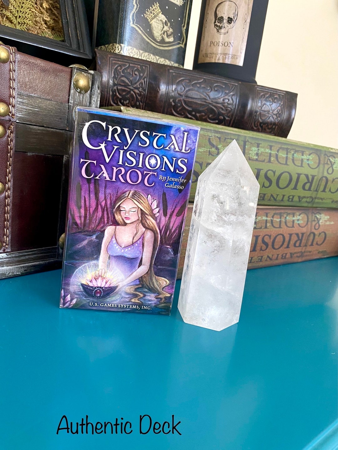 Crystal Visions Tarot Deck & Booklet by Jennifer Galasso New - Etsy