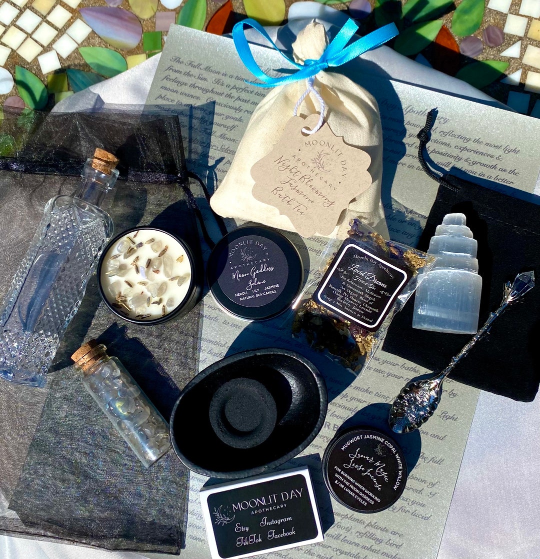 Full Moon Ritual Altar Kit Selene Luna Moon Goddess Lunar Gift - Etsy