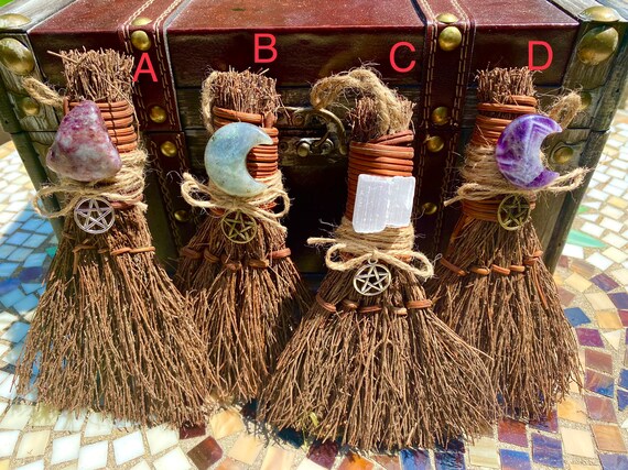 Witchs Besom Ritual Witch Broom Mini Besom Cleansing Altar - Etsy