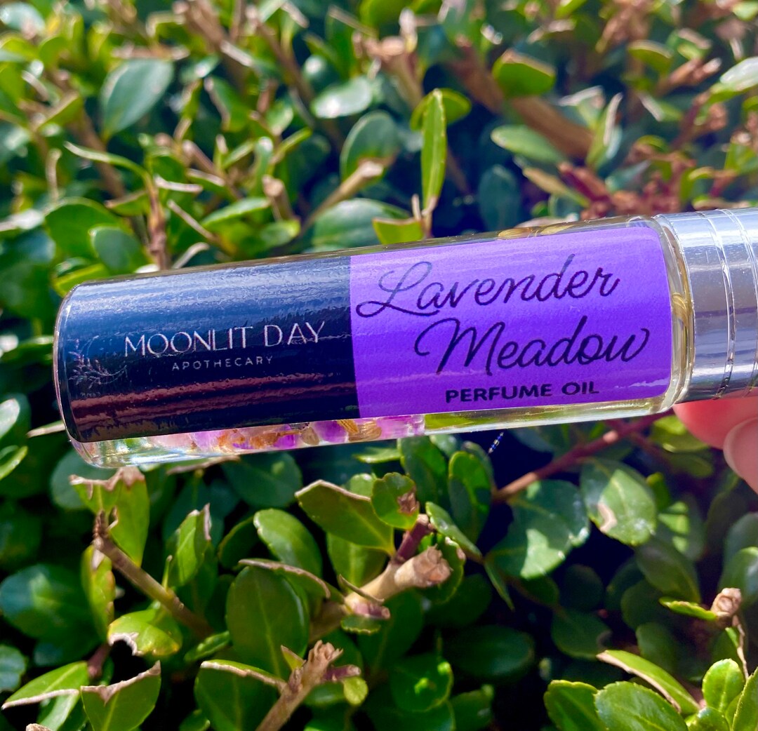 Lavender Meadow Perfume Oil Stress Relief Organic Aromatherapy Amethyst ...