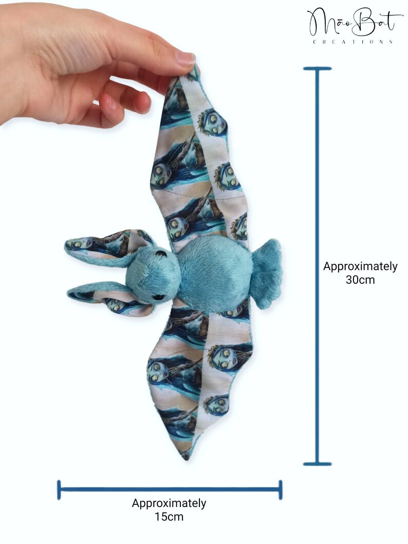 Bat Plush Corpse Bride Print Cute Bat Stuffed Animal - Etsy