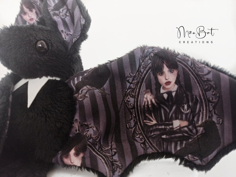 Bat Plush Wednesday & Enid Print Cute Bat Stuffed Animal - Etsy