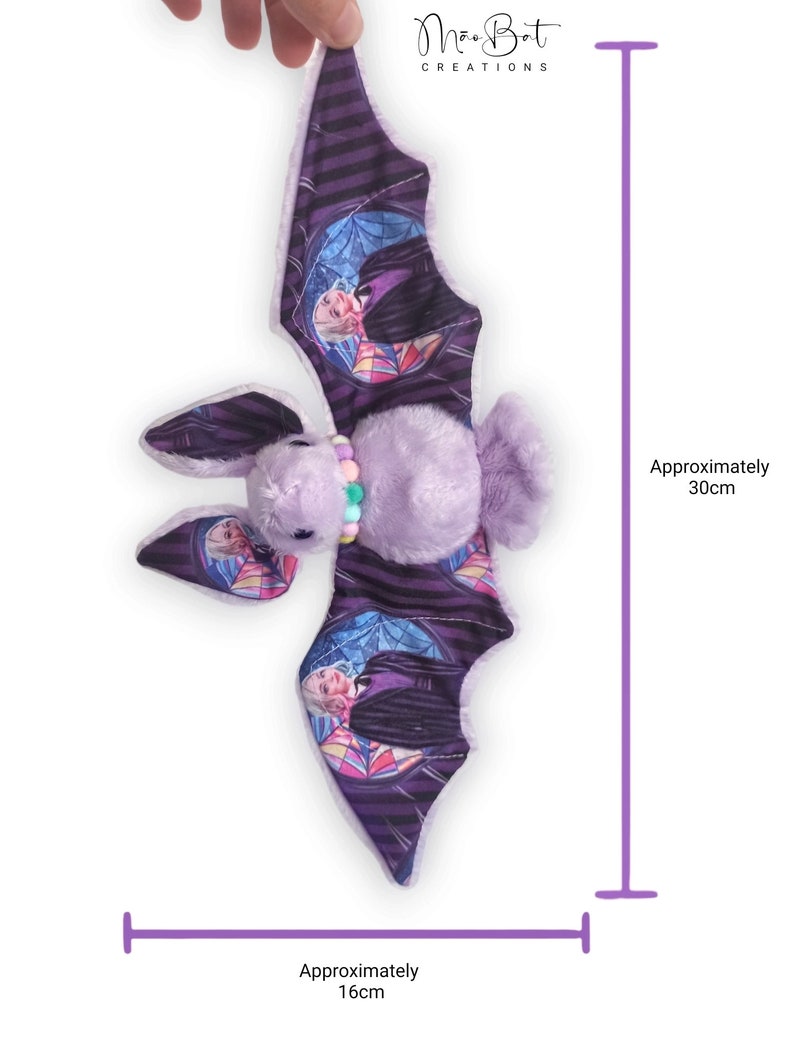 Bat Plush Wednesday & Enid Print Cute Bat Stuffed Animal - Etsy