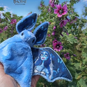 Bat Plush | Corpse Bride Print | Cute Bat | Stuffed Animal - Etsy