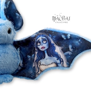 Bat Plush Corpse Bride Print Cute Bat Stuffed Animal - Etsy