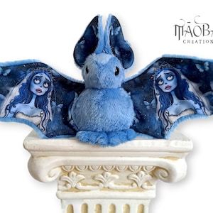 Bat Plush Corpse Bride Print Cute Bat Stuffed Animal - Etsy