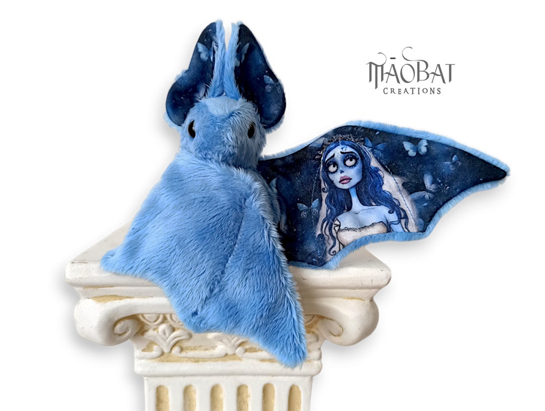 Bat Plush | Corpse Bride Print | Cute Bat | Stuffed Animal - Etsy
