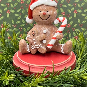 Resin Gingerbread Boy Christmas Decor: Tiered Tray Display - Etsy