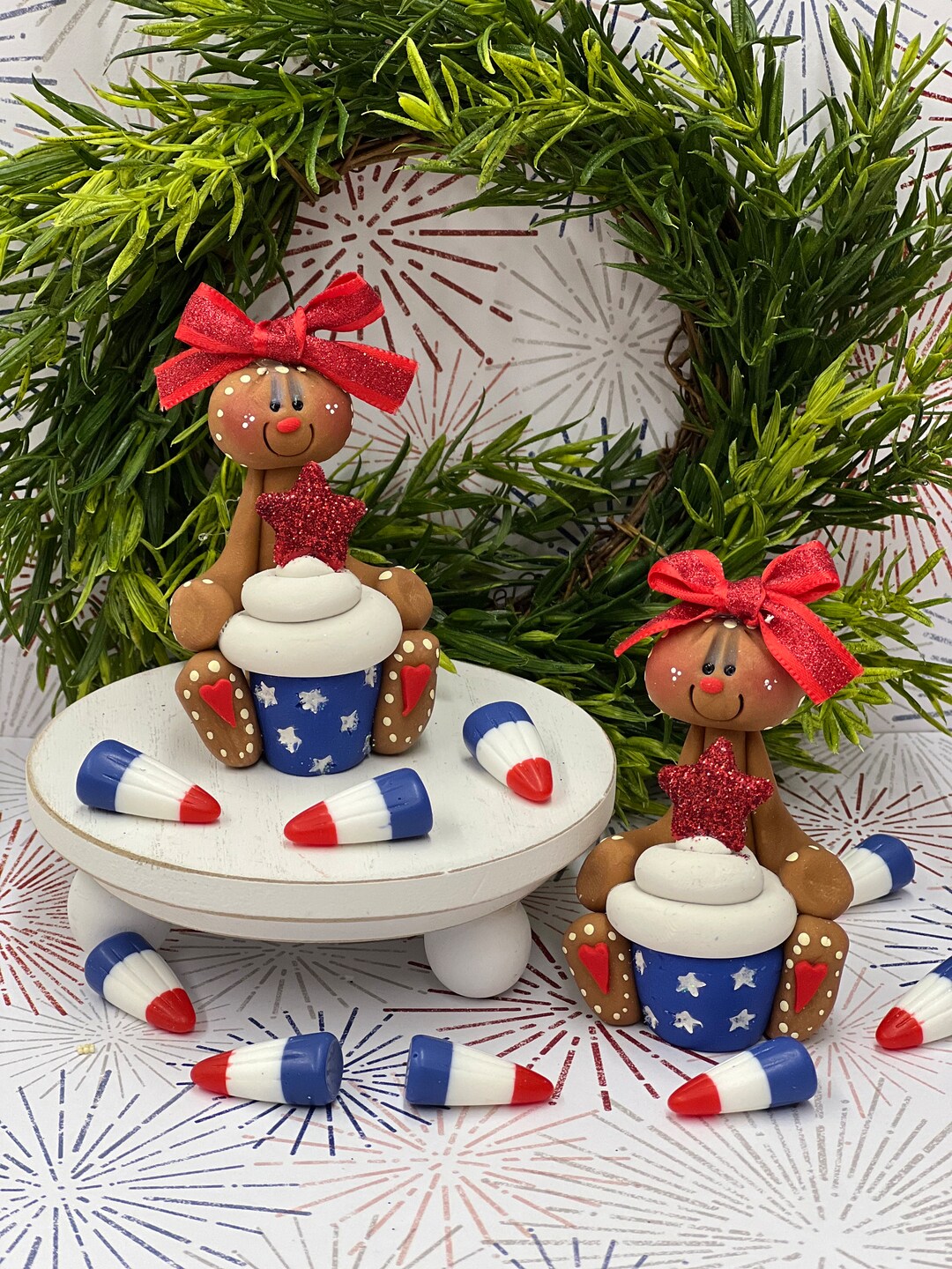 Patriotic Clay Figure Gingerbread Patriotic Gingerbread - Etsy