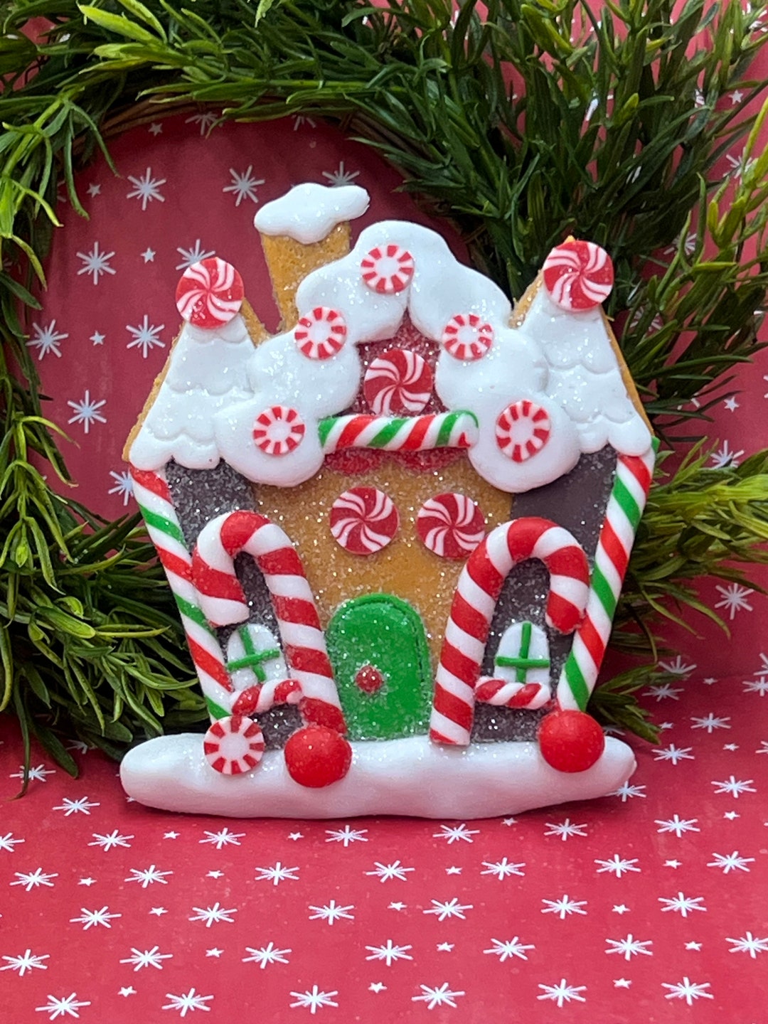 Gingerbread Clay Ornament, Gingerbread Ornament, Gingerbread Decor ...