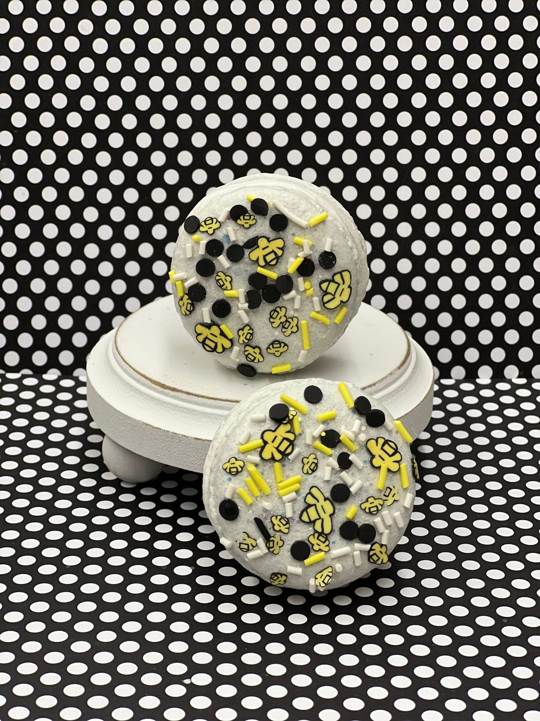 Bee Decor, Macaroon Decor, Bee Macaroon, Bee Tiered Tray Decor, Faux ...